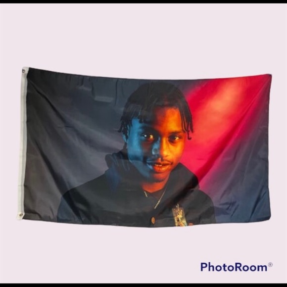 Wall Decor | Lil Tjay Portrait Tapestry Artist Flag Banner Bedroom Dorm ...